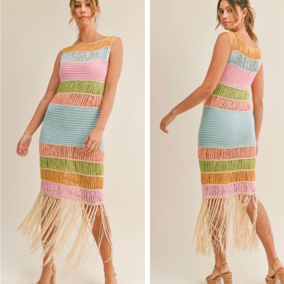 thelifestyledco | Dresses | Colorful Tiered Croquet Maxi Dress | Poshmark